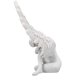 L-ELEGANT Angels Wings Garden Decor Statues,Angel Art Sculptures Ornaments for Bedroom Living Room,Redemption Angel Garden Figures Figurines Creative Angel Sculptures-Redemption Angel 18cm(7inch)