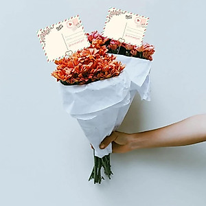 30 Pcs Floral Metal Place Card Holder Picks, Heart Loop Shape Flower Pick, Clips Picture Holders, Flower Gift Card Holder, Gold Heart Floral Picks Clip Floral Pick, for Photo Picture Memo Party