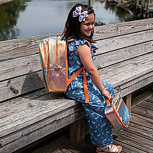 Wildkin 15 Inch Kids Backpack for Boys & Girls, 600-Denier Polyester Backpack for Kids, Features Padded Back & Adjustable Strap, Perfect Size for School & Travel Backpacks (Orange Shimmer)