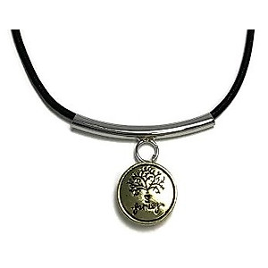 My Prime Gifts Snap Jewelry Pendant & Necklace Black Leather Length 18-20" Holds 18-20mm Standard Snaps