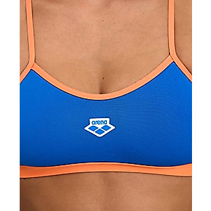 Arena Women's Standard Performance Icons Solid Cross Back Bikini, Royal/Nespola