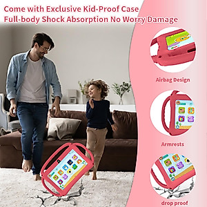 TUOHAITIME Android 11 Tablet for Kids 7-inch 3GB+32GB Red