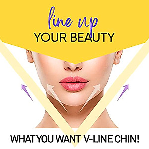 Ashania Double Chin Reducer V Line Lifting Face Mask Double Chin Eliminator Slimming Face Lift Strap Double Chin Skin Care 7 Piece