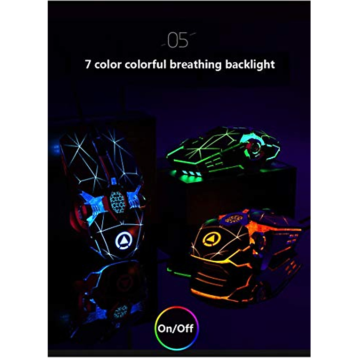 7 Buttons DPI LED Gamer Mice For PC Laptop Notebook