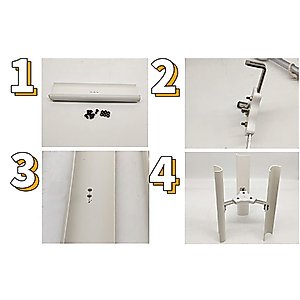 DIY Three-phase Permanent Magnet Generator, 3-Blade Vertical Axis Wind Turbine Model Wind Power 12V 30W Teach Model