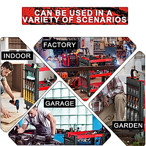 3-Tier Tool Carts with Wheels,Heavy Duty Service Cart with Wheels,Load 1000 Capacity,for Factories, Workshops,Garage,Repair Shop and Warehouse