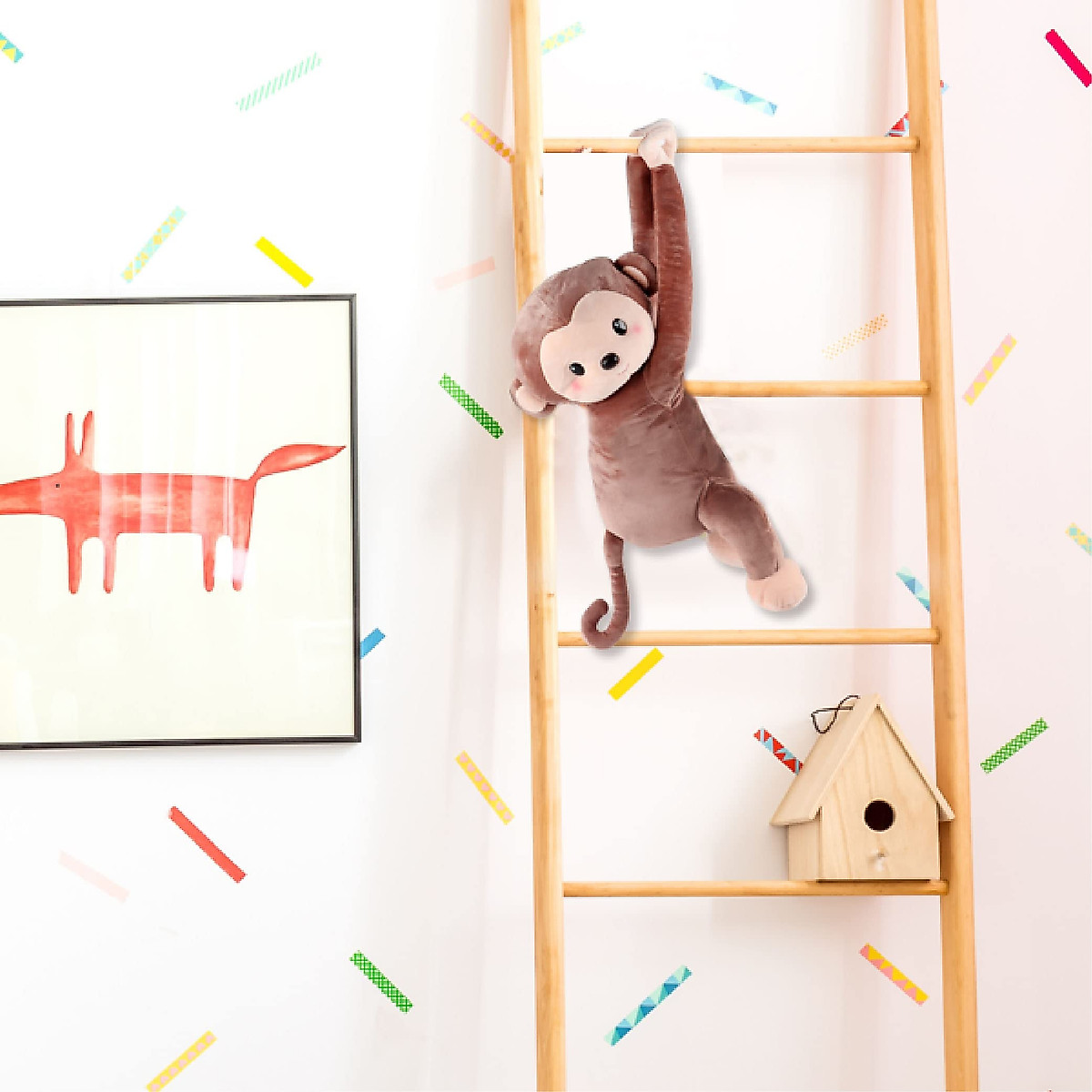 Koltose by Mash Monkey Stuffed Animal, 16 inch Stuffed Monkey for Kids Stuffed Animals, Plush Monkey Toy for Toddlers, Stuffed Monkey Doll Plush Toy for Kids, Toy Monkey Plushie