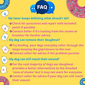 DIRTY LITTLE PAWS Inflatable Dog Colllar | Great Alternative to a Dog Cone or a Dog Cone Collar | Our Super Comfy Dog Donuts Make Excellent Recovery Collars for Dogs | Suitable for Large Dogs (Pink)