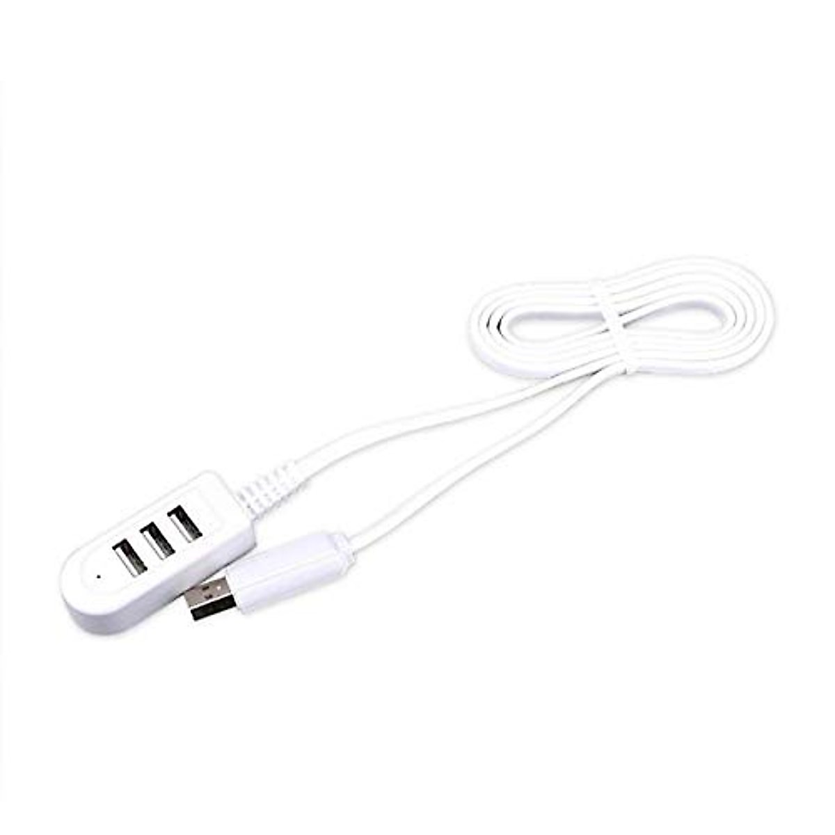Lysee Data Cables - Multi-Function USB 3A Charger Expansion Multi-Port Converter HUB Hub for Laptop Desktop Port Splitter in Stock - (Color: White, Cable Length: 30CM)