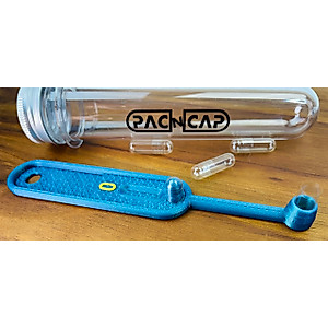 PACnCAP Single Capsule Scoop - Size 0 - A Tool for Weighing and Filling Capsules (Filling Tool for Empty Pill Capsules Filler, Capsules Size # 000 00 0 1 2 3 4 5 (0 Capsule Size), Various