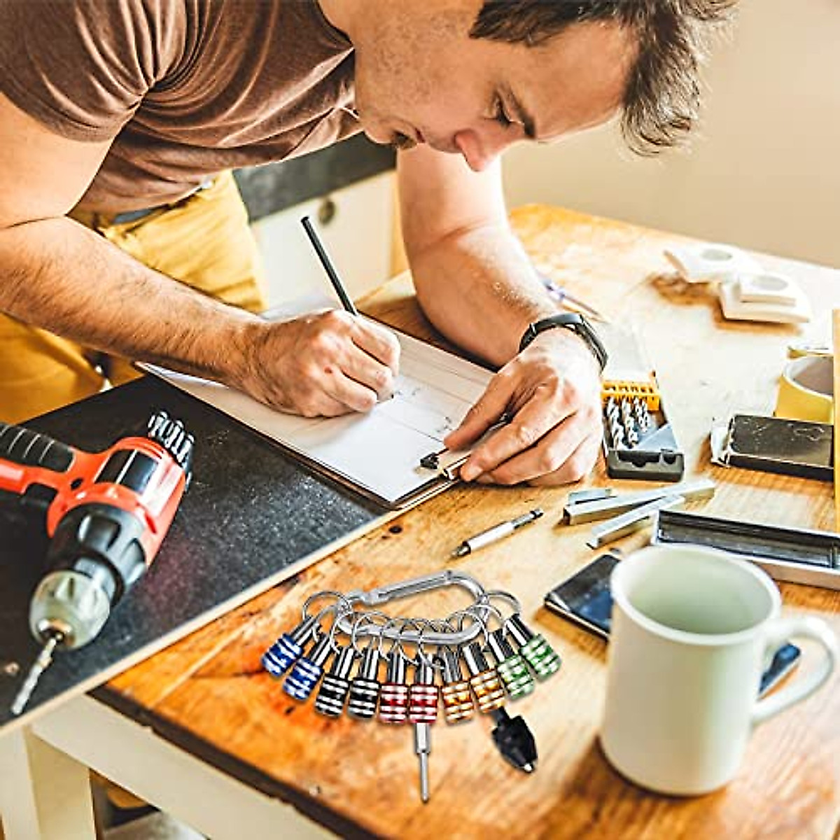 10PCS 1/4 inch Hex Shank Screwdriver Bits + Universal Socket Grip Tool Gifts for Men