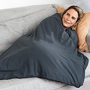 Yogibo Calm Weighted Blanket, Ultra Soft, with Washable Outer Cover, 15 lb, Full Body Size 78 x 48 Inches