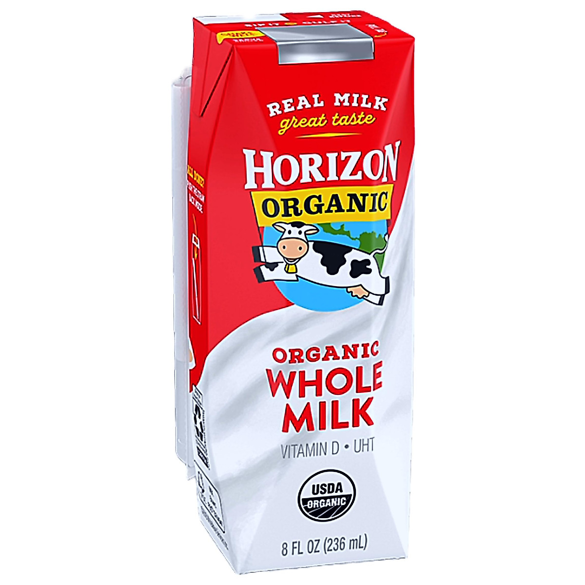 Organic Milk, Horizon Organic Whole Milk | Shelf Stable Milk, Grass Fed Milk Assortment of Plain, Vanilla, Chocolate, & Strawberry, Lowfat On-The-Go Milk Boxes for Kids & Adults| Includes Calcium, Vitamin A, Vitamin D & 8g of Protein, Non GMO Milk 8 Fl Oz