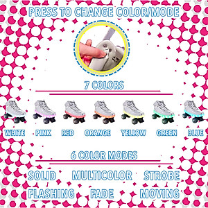 CHICAGO Skates Pulse Light Up Quad Skates, Women's Adult Sizes