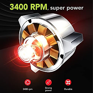 HKLGorg Electric Lawn Mower, 13-Inch 12 Amp Corded Push Mower with 3-Position Height Adjustment, 25L Collection Box, Corded Folding Handle, Electric Dethatcher for Yard, Lawn and Garden Care (Green)