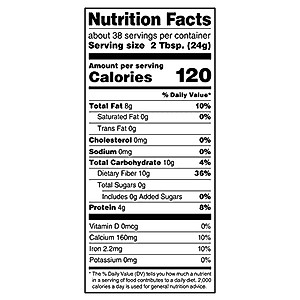 Great Value Organic Chia Seeds USDA Organic Net WT 32 OZ (907g) - No Artificial Flavors Or Preservatives to Deliver Great Foods You Can Trust, Honest Taste