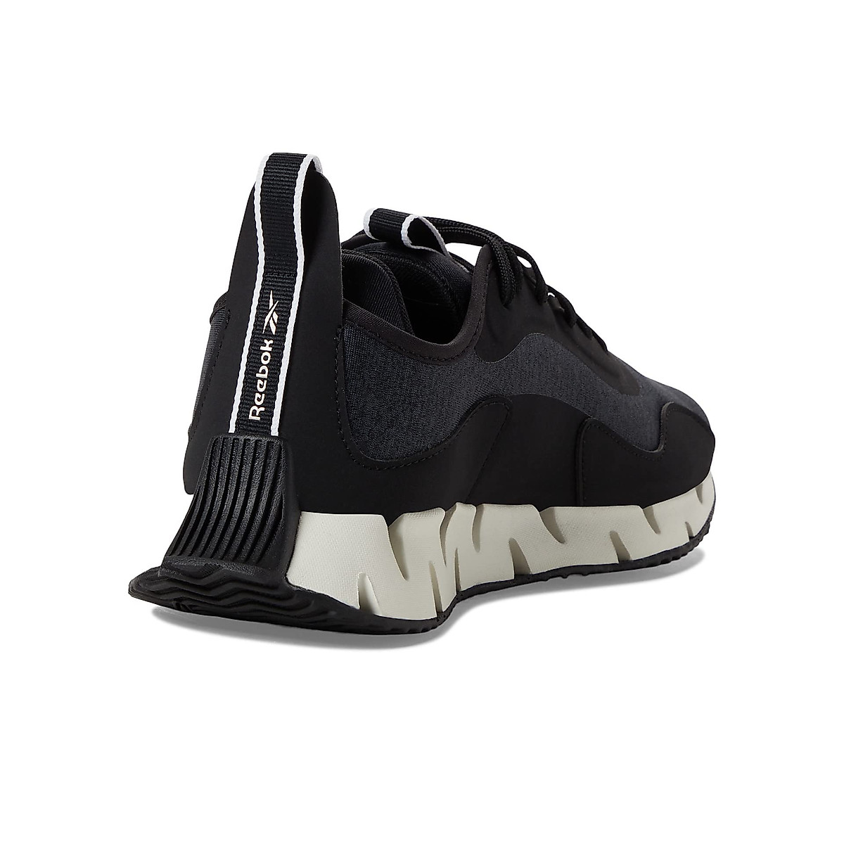 Reebok Women's Zig Dynamica Sneaker, Black/Chalk/Rose Gold, 10