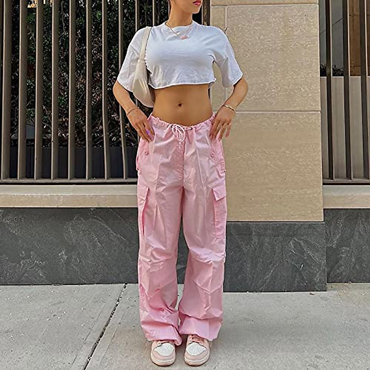 AopnHQ Plus Size Slacks Women's Capris Plus Size high Waisted Trousers Women Wide Leg Womens Boho Pants fold Over Yoga Pant Plus Size Palazzo Pant 4x-5x Plus Size Capri Pant