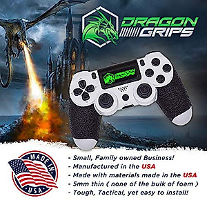 Dragon Grips Xbox One Controller Grips | Rubber Grip Wrap Skins | Xbox One Controller Accessories with Hexagon Decal Sticker Set of 57 Pieces 1/2" for Phone, Mouse, Keyboard Gaming Grip Stickers