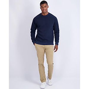 3 Pack: Men's Big and Tall Heavy weight King Size Fleece Long Sleeve Crew Neck Pullover Sweatshirt Sweater Soft Plush Active Breathable Athletic Workout Casual Warm Fashion Winter Work Set 4, 4X Tall