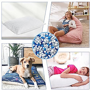 Hem Dgpsy 296g Shredded Gel Memory Foam Filling for Bean Bag Chair, Memory Foam Stuffing for Cooling Pillow, Couch, Pouf Beanbag Chair, Dog Bed, Cushion, Art Crafts