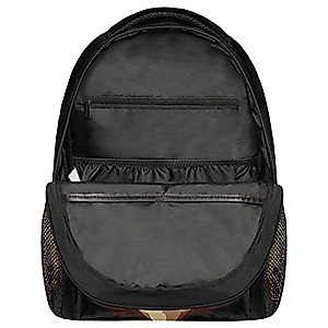 Funny Fire Gothic Skull Backpack for Girls Boys Kids 16inch Laptop Backpacks Lightweight Waterproof School Bookbag Travel Daypack Computer College Bag Gym Rucksack for Work School Women Men