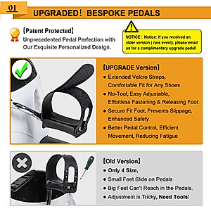 GOREDI Pedal Exerciser Stationary Under Desk Mini Exercise Bike - Peddler Exerciser with LCD Display, Foot Pedal Exerciser for Seniors,Arm/Leg Exercise