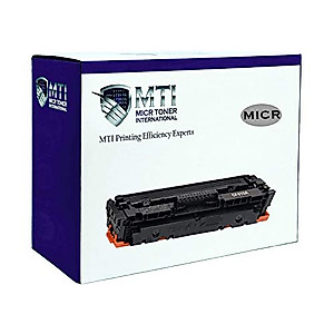 MTI 410A MICR Compatible Magnetic Ink Replacement for HP CF410A | HP Color Pro MFP M477FNW M477FDN M477FDW M452DN M452DW M452NW Laser Printer | Check Printing Cartridge