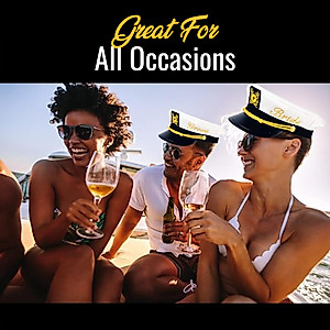 Bachelor Party Captain's Hat - Groom to Be Nautical Bachelor Hat | Funny Accessory Boats n' Hoes Bridal Shower Accessories Men Gifts Decorations Decor Wedding Ideas Boating Hats White Boat Cap Favors