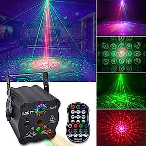 Party Lights Dj Disco Lights, Sound Activated Lights with Remote Control for Dance Party Karaoke Living Room Pub