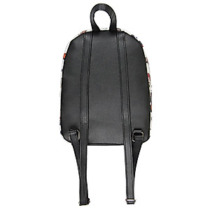 Naruto Shippuden Allover Chibi Character Faux Leather Mini Backpack Tote Bag