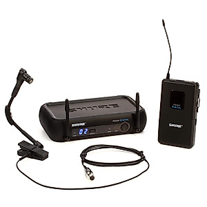 Shure PGXD14/BETA98H-X8 Digital Instrument Wireless System with BETA98H/C Clip-on Microphone, Black