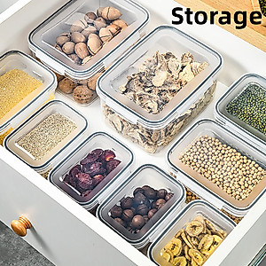 5 PCS Large Fruit Containers for Fridge,Leakproof Food Storage organizer with lids Removable Colander,BPA-Free Produce saver Bins for refrigerator Keep Fruits Vegetables Berry Meat Fresh longer