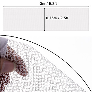 CM 3m Length Safety Rail Net Stair Banister Stair Net with Ropes for Stairs Fence Balcony Baby Bed, Protect Childs Pets Safe