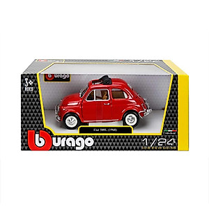 Bburago B18-22099 Fiat 1:24 1968 500L, Assorted Colours