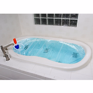 AquaPod Kit Original - Bathtub Bladder BPA free and Made in USA! Water Storage Bladder, Hurricane Survival (65 gallons – larger tubs can hold up to 100 gallons of water)