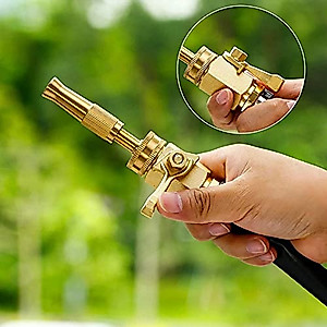 Hooshing 2PCS Heavy Duty 3/4" Brass Shut Off Valve Garden Hose Connector Water Flow Control Valve for Garden Nozzle Water Hose