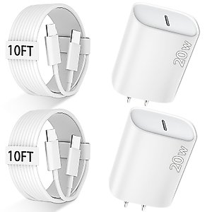 iPhone 15 Pro Max Charger Fast Charging, 10FT Long USB C Charger Cable Cord with 20W iPhone 15 Fast Charger Block Wall Charger for iPhone 15 Pro/15 Pro Max/15 Plus,iPad Pro 12.9/11 Inch,iPad Air 5