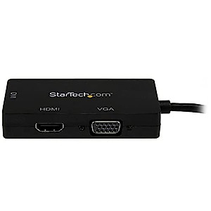 StarTech.com 3 in 1 Mini DisplayPort Adapter - 1080p - Mini DP / Thunderbolt to HDMI / VGA / DVI Splitter for Your Monitor (MDP2VGDVHD)