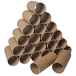 30 Pack Craft Rolls - Round Cardboard Tubes - Cardboard Tubes for Crafts - Craft Tubes - Paper Tube for Crafts - 1.57 x 3.9 Inches - Brown