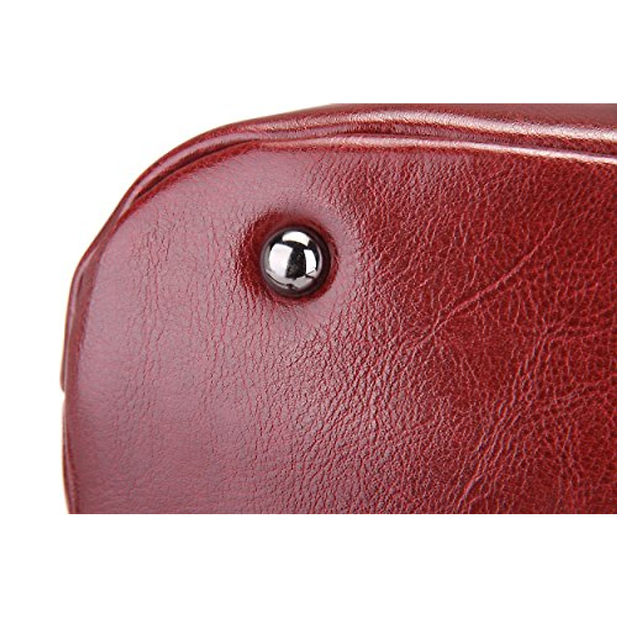 HESHE Leather Backpack Designer Purse for Women Fashion Ladies Travel College Shoulder Bag (Wine-J039)