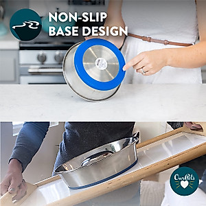 OurPets DuraPet Slow Feed Premium Stainless Steel Dog Bowl, Silver (2040010301)