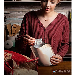 PackFreshUSA: 100 Pack - 50cc Oxygen Absorber Packs - Food Preservation - Long-Term Food Storage Guide