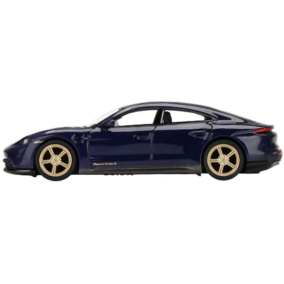 Truescale Miniatures Taycan Turbo S Gentian Blue Metallic Edition to 2400 Pieces Worldwide 1/64 Diecast Model Car by True Scale Miniatures MGT00339