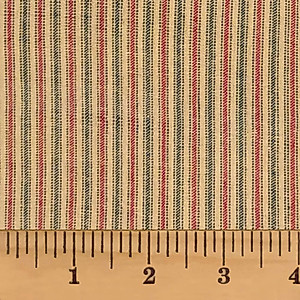 Cabin Christmas Stripe Cotton Homespun Plaid Fabric by JCS - Sold by The Yard