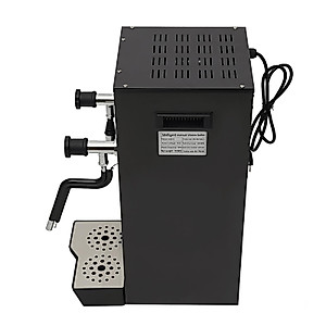 KOLHGNSE Commercial Steam Milk Frother Machine 12L Boiler, Electric Milk Foam Machine, Powerful Steam Output for Espresso Coffee Tea Coffee Shop Dessert Shop