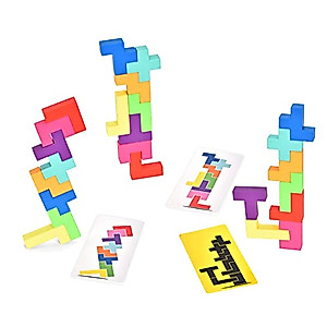 TENZI BUILDZI The Fast Stacking Building Block Game for The Whole Family - 2 to 4 Players Ages 6 to 96 - Plus Fun Party Games for up to 8 Players