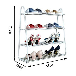 DINGZZ Iron Shoe Rack, Simple Home Multi-Layer Iron Art Dormitory Slipper Shelf Storage