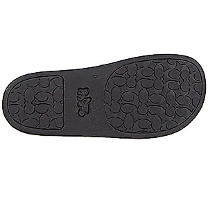 COACH Women's Udele Slide Charcoal/Black Mixed Material 8 M