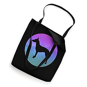 Dog Breed Manchester Terrier Dog Silhouette Space Galaxy Tote Bag